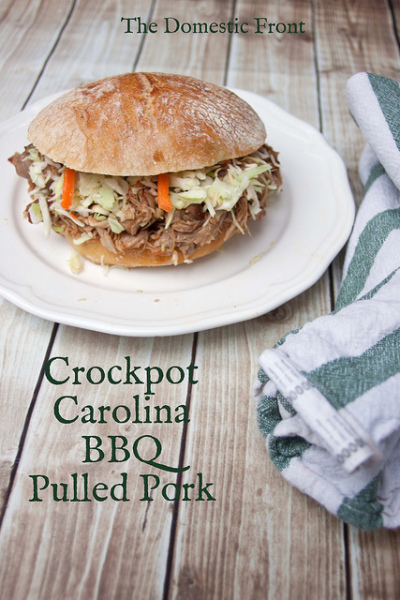 Crockpot Carolina Barbecue Pulled Pork Recipe